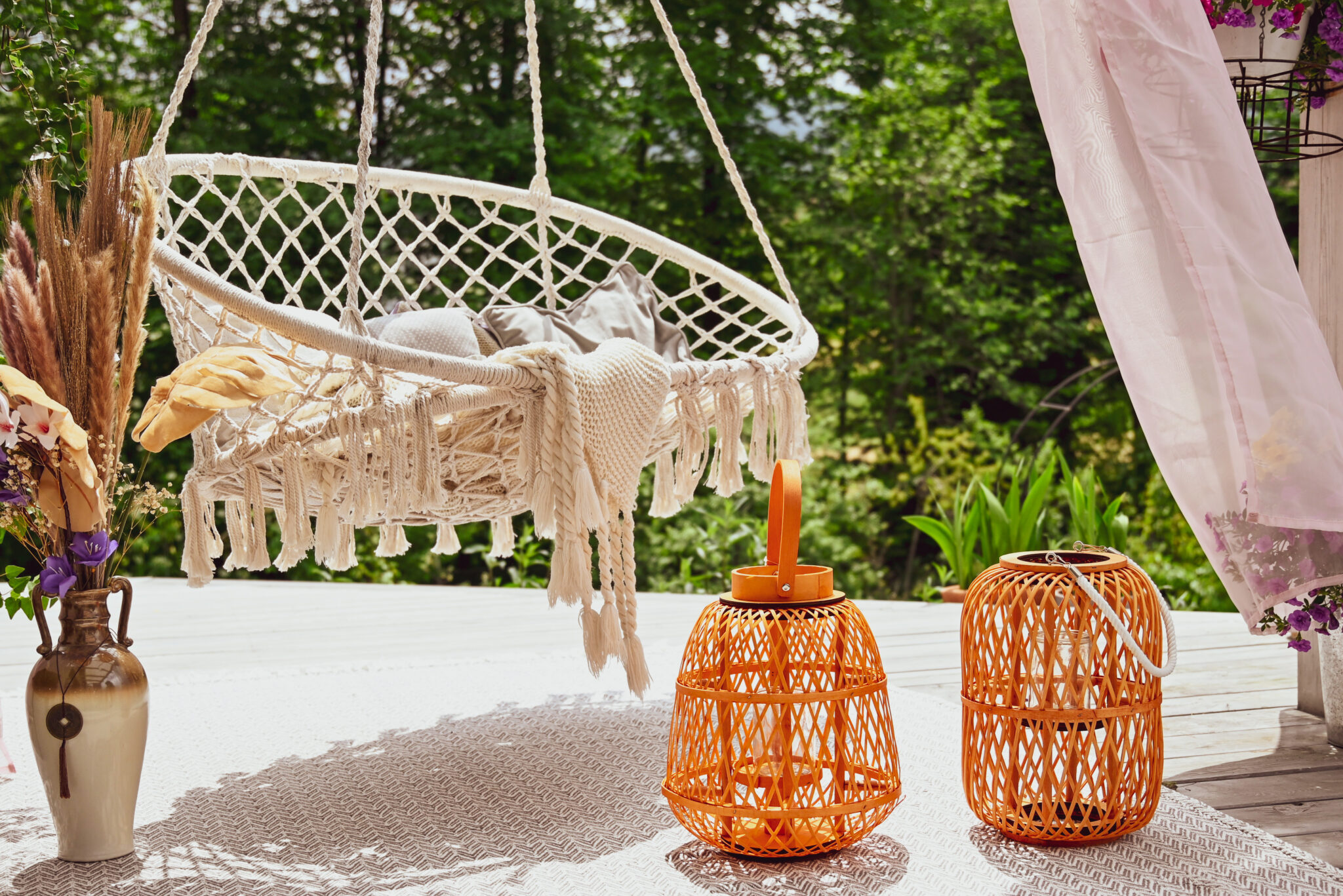 Lampion na balkon drewniany Fiji - garden-you