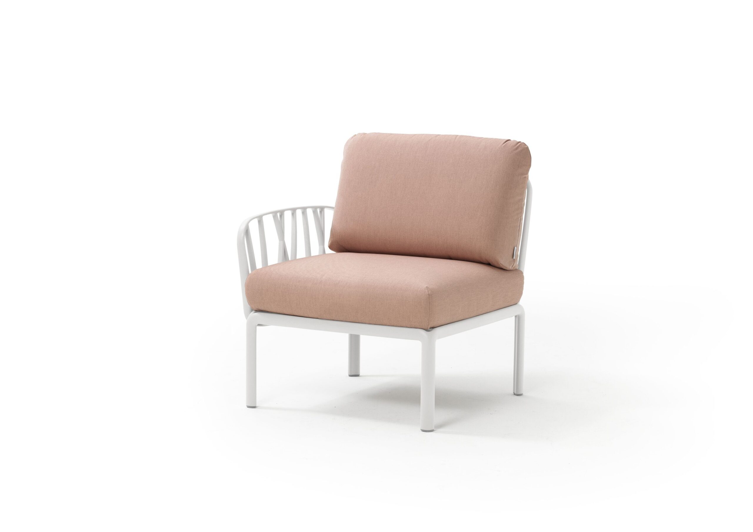 Fotel NARDI KOMODO ELEMENTO TERMINALE DX/SX - BIANCO/ROSA Q - garden-you